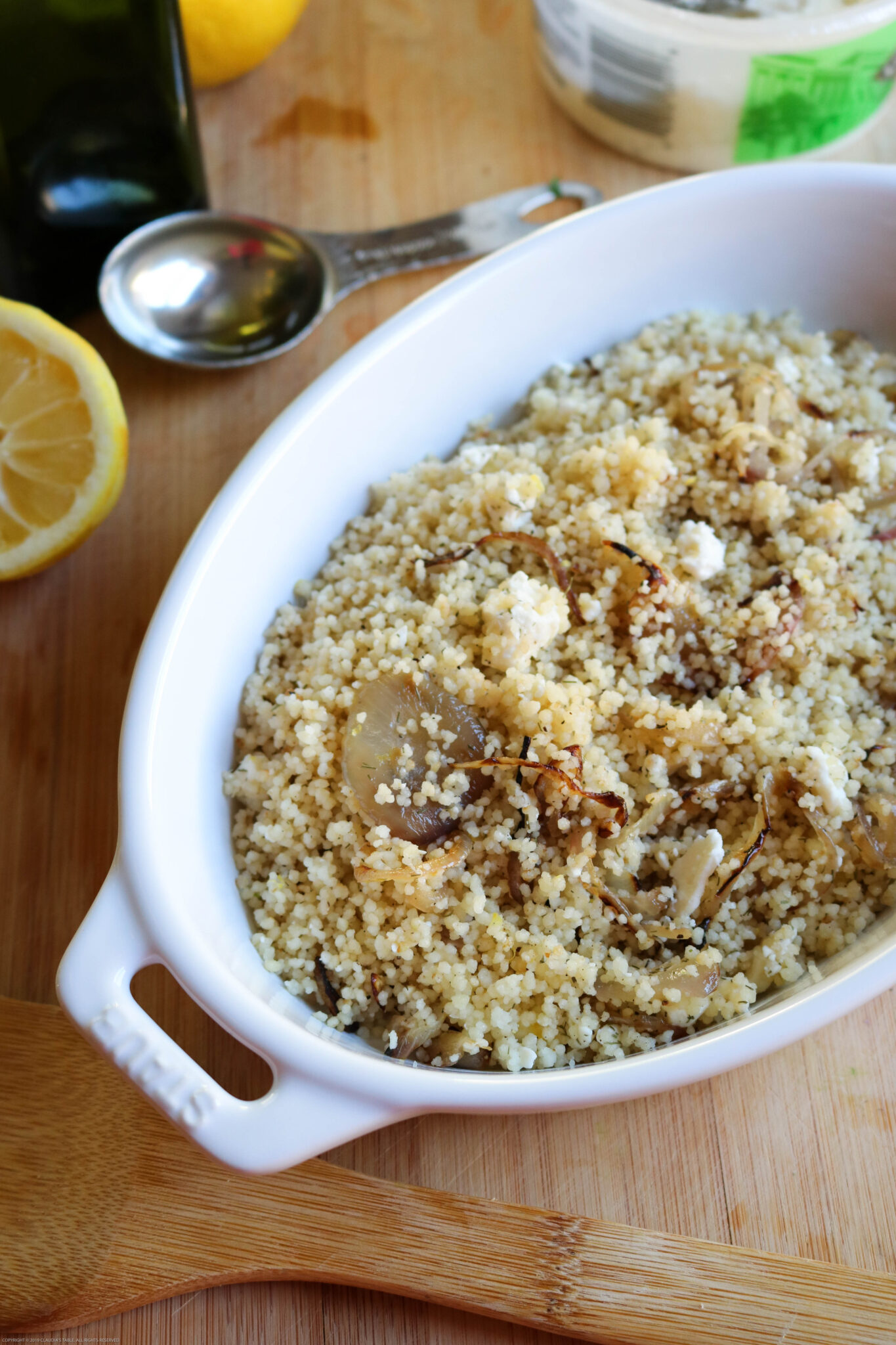 Couscous with Caramelized Onions and Feta – Claudia's Table