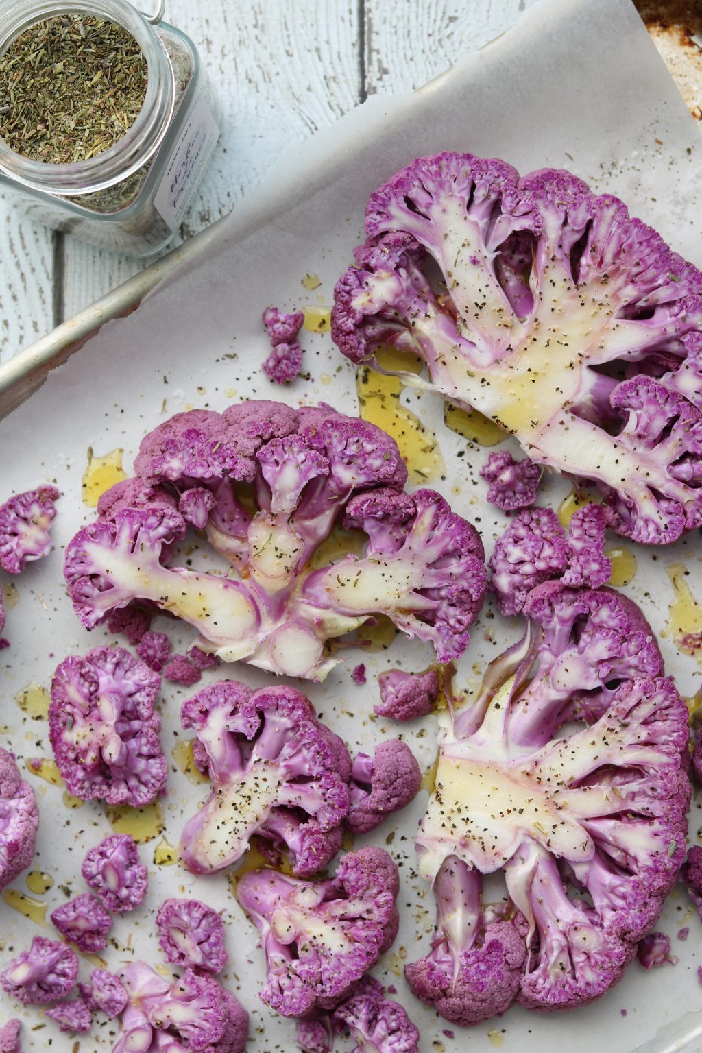 Roasted Purple Cauliflower – Claudia's Table