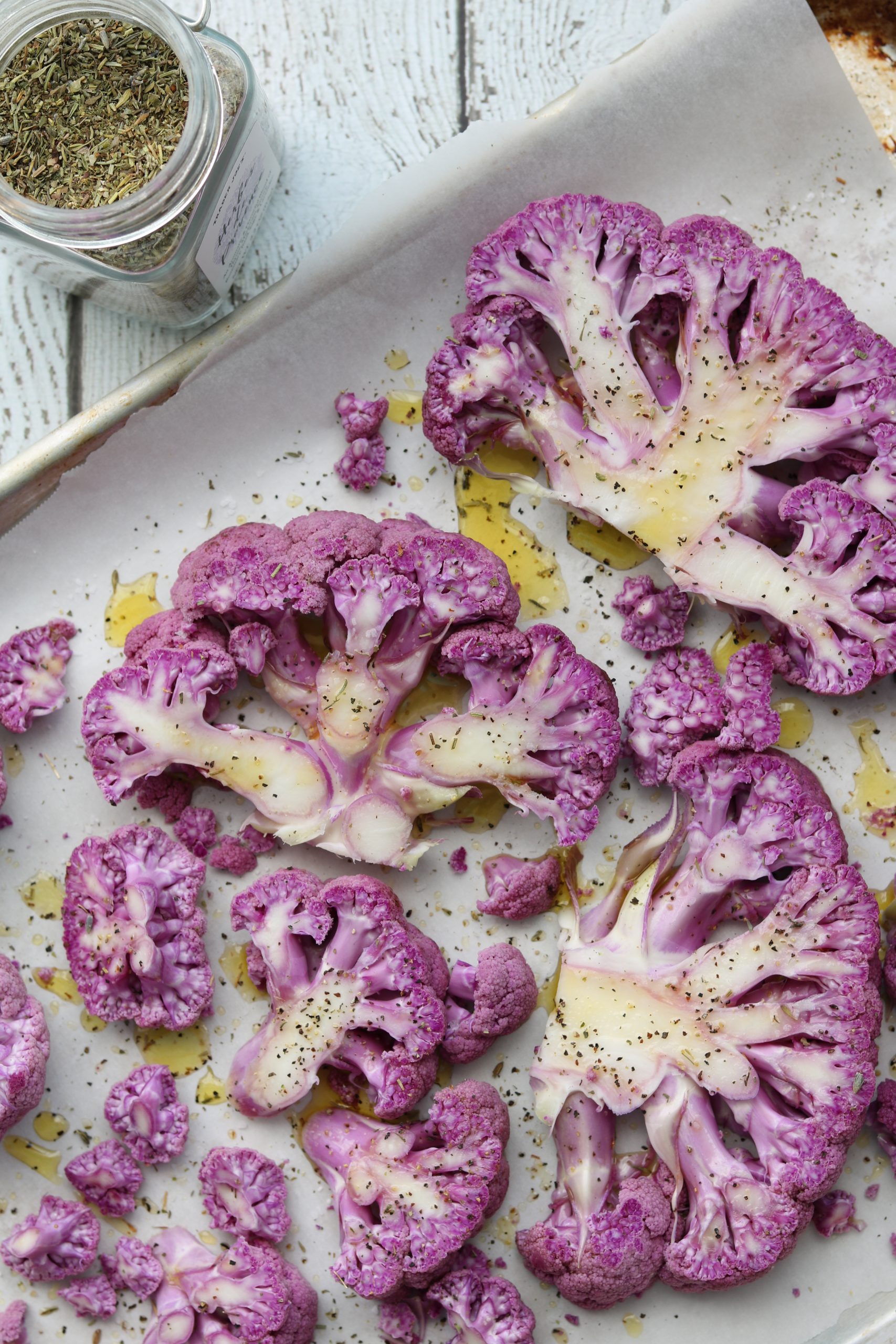 Roasted Purple Cauliflower – Claudia's Table