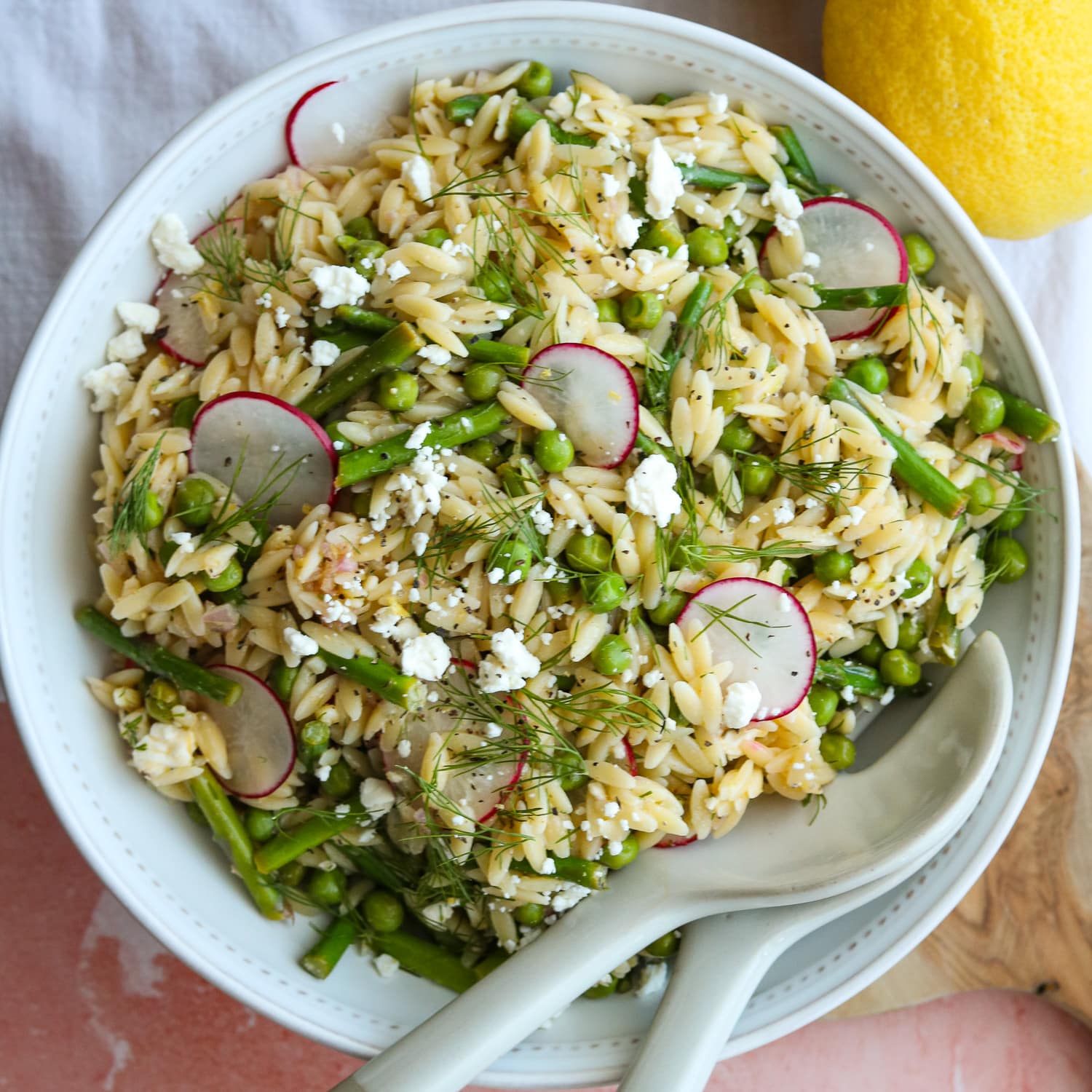 Orzo Salad with Asparagus and Peas – Claudia's Table
