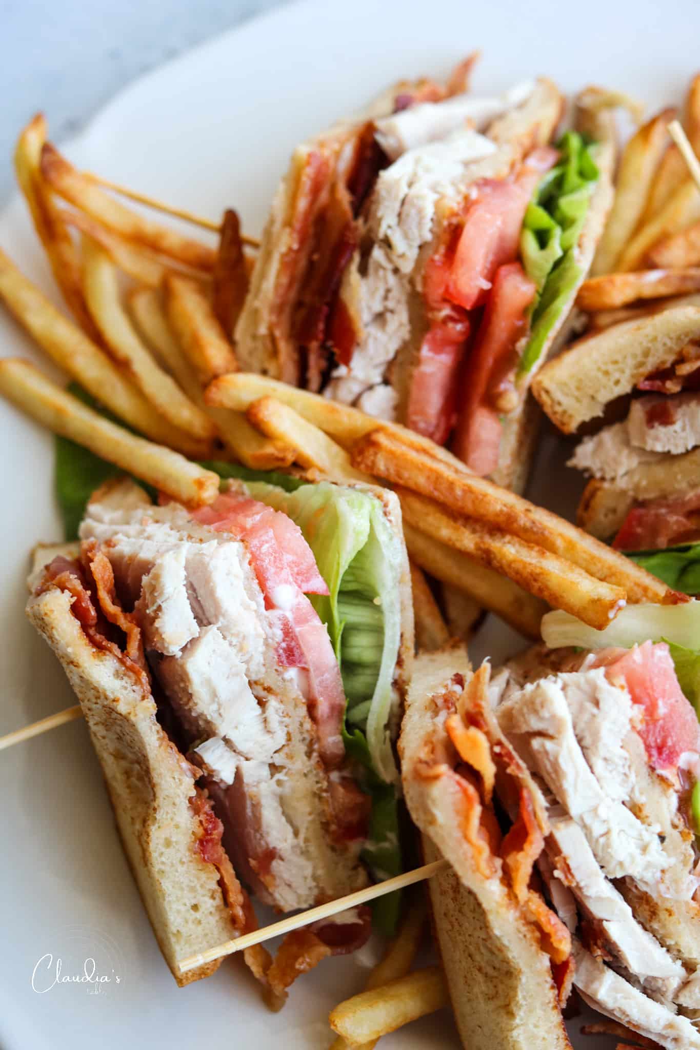 Classic Turkey Club Sandwich – Claudia's Table