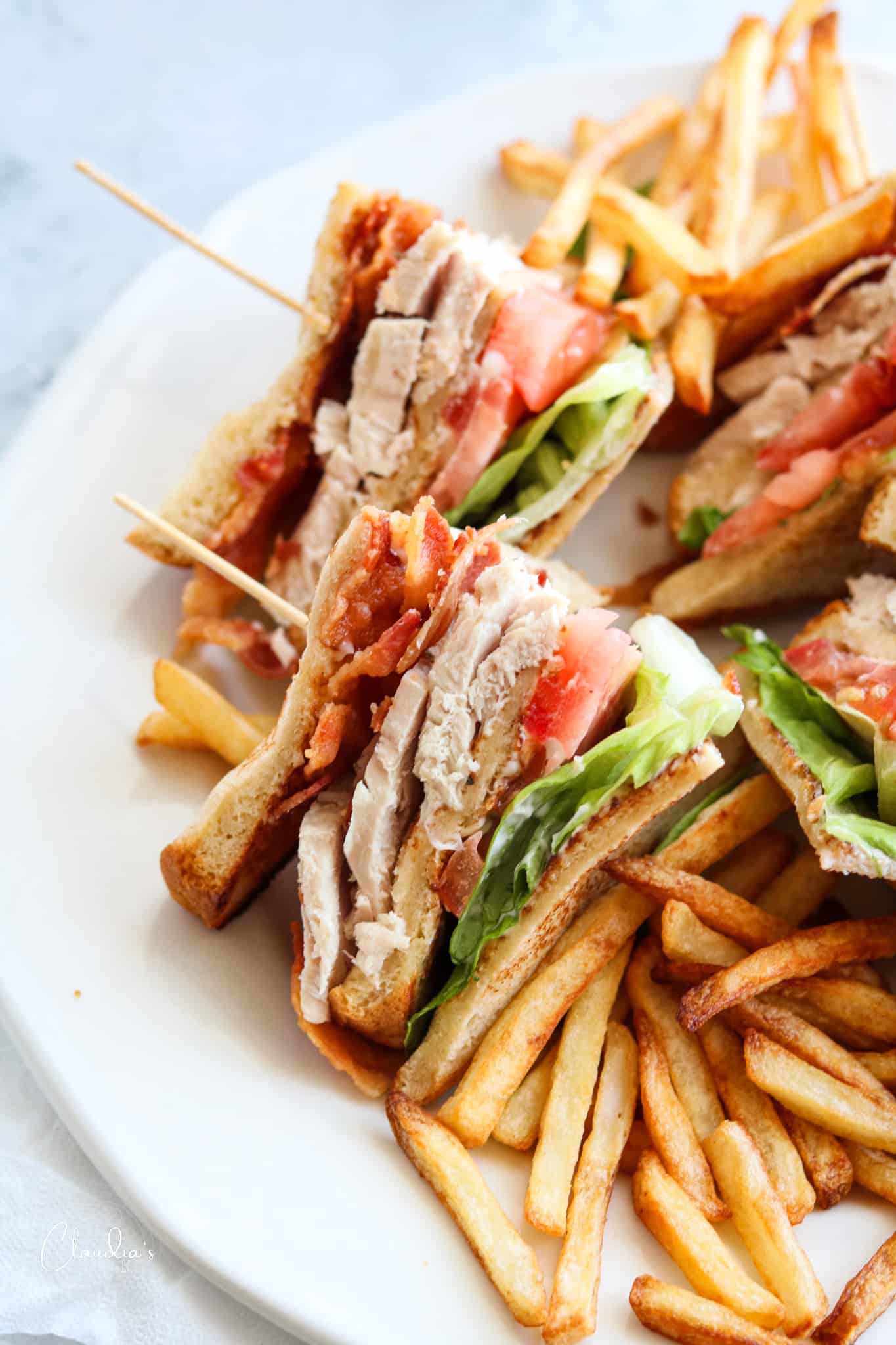 Classic Turkey Club Sandwich – Claudia's Table
