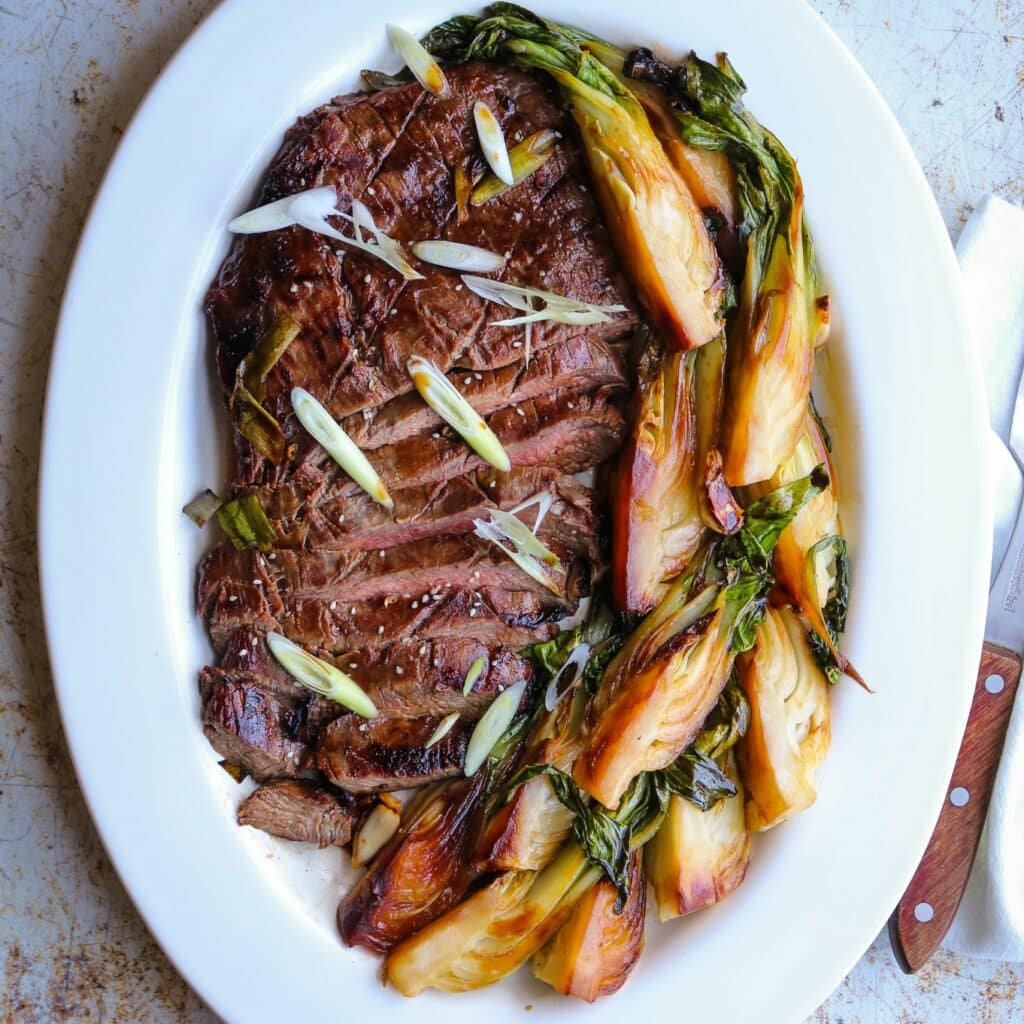 Grilled Asian Marinated Flank Steak – Claudia's Table