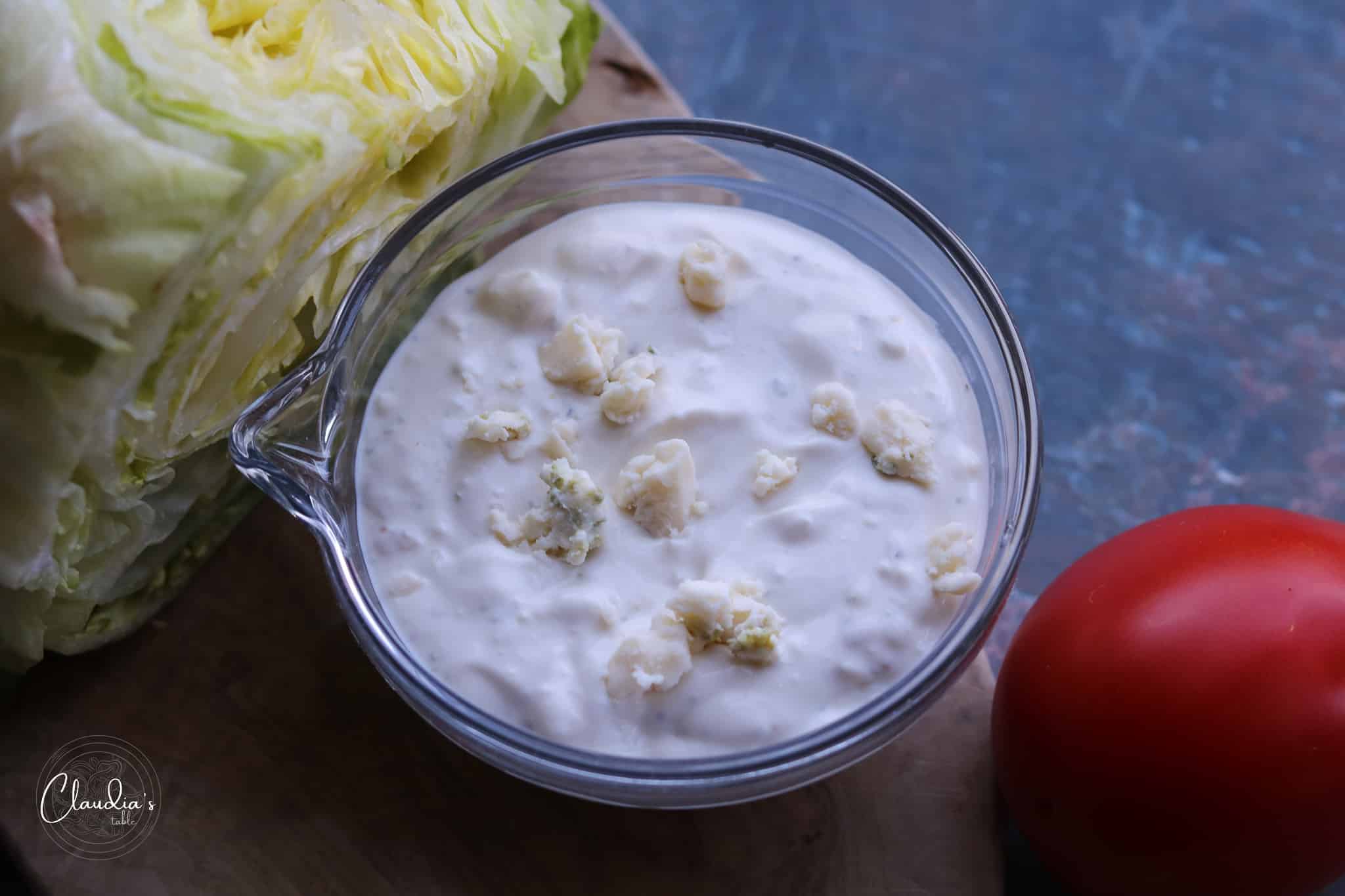 Classic Homemade Chunky Blue Cheese Dressing – Claudia's Table