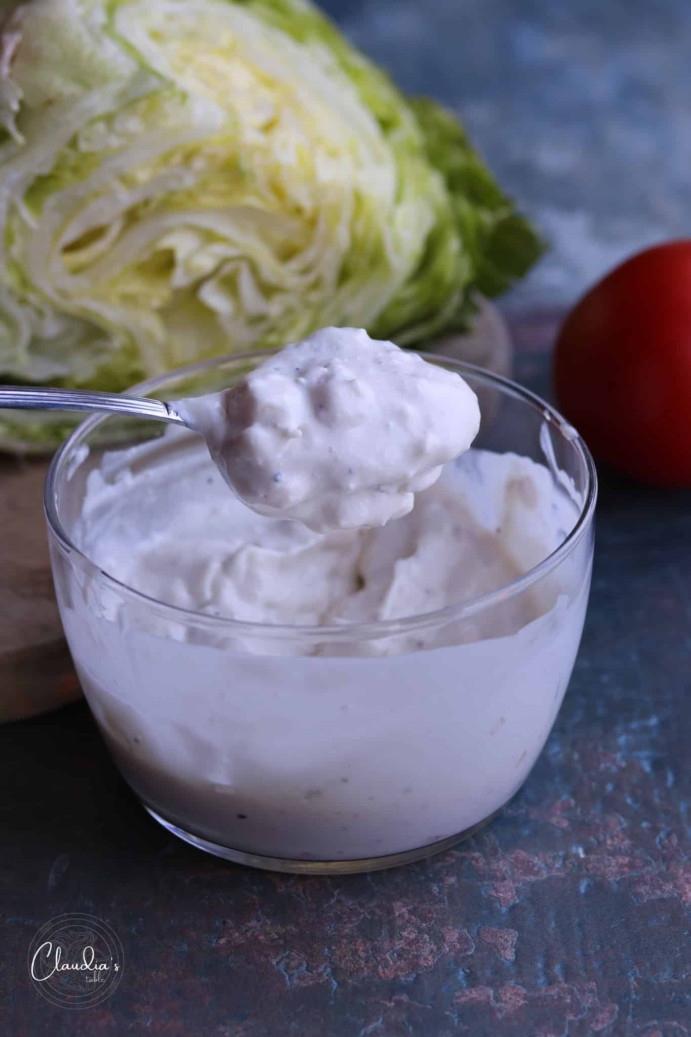 Classic Homemade Chunky Blue Cheese Dressing – Claudia's Table
